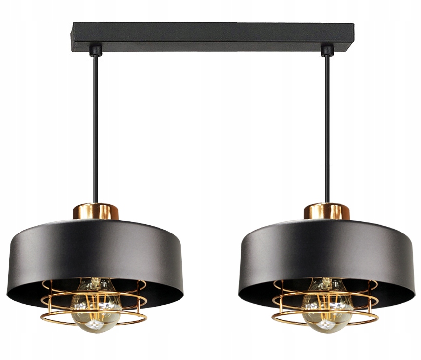 Lampa wisząca JasnoCiemno LOFT SPIRO COPPER 2 -punkty światła E27 ...