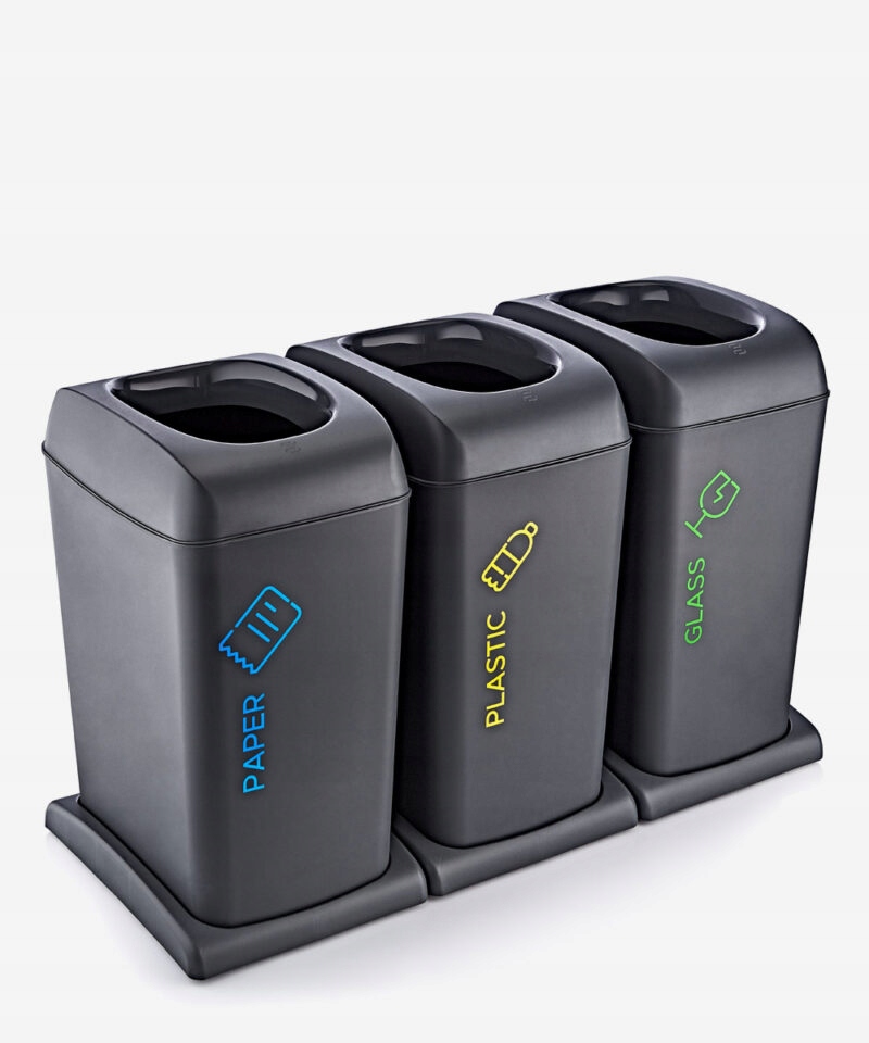 Pojemnik do segregacji odpadów TURAN 120 l z 3 przegródkami (8697806191982) • Cena, Opinie ...