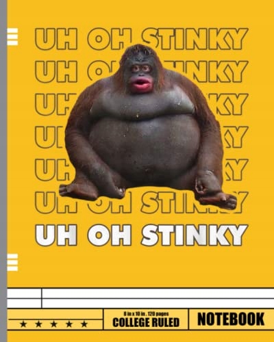 Lz, MonkeyUh Oh Stinky Poop Meme Funny Monkey Notebook: Monkey Theme ...