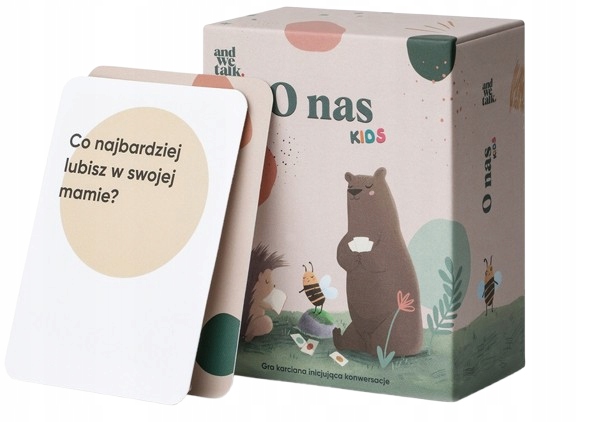 AND WE TALK O NAS KIDS RODZINNA GRA PYTANIA DLA DZIECI 80 KART - Stan: Nowy 82.22PLN - Sklepy ...