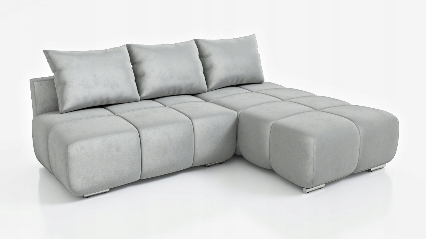 ŠEDÁ ROZKLADACIA ROHOVKA DO OBÝVAČKY, ROHOVKA S FUNKCIOU SPANIA, FLASH ...