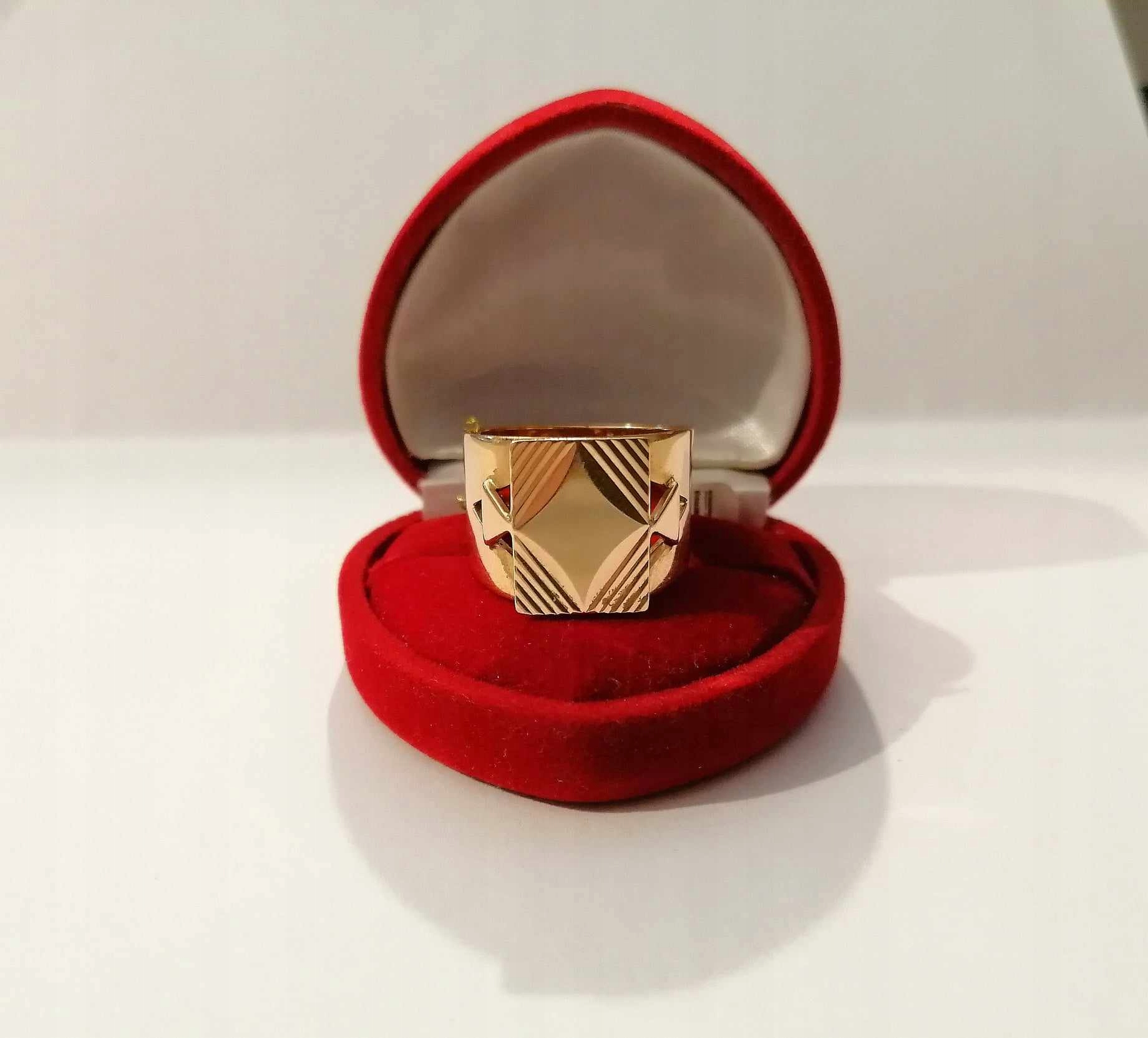 Złoty pierścionek próby 583 - 7,96g (Rozmiar 21) • Cena, Opinie ...