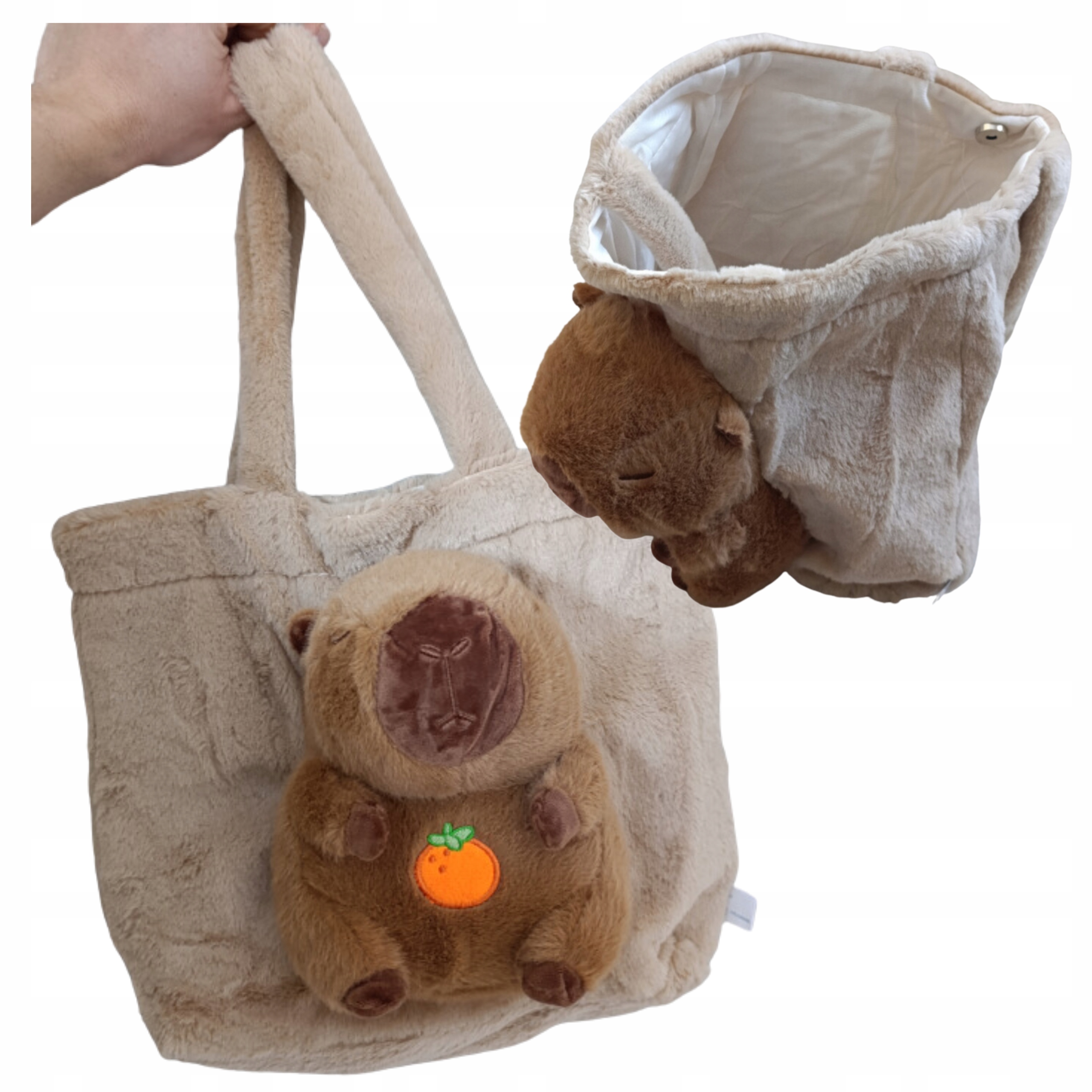 TOREBKA PLUSZAK KABIBARA MASKOTKA PLUSZOWA TOREBKA NA RAMIĘ ...