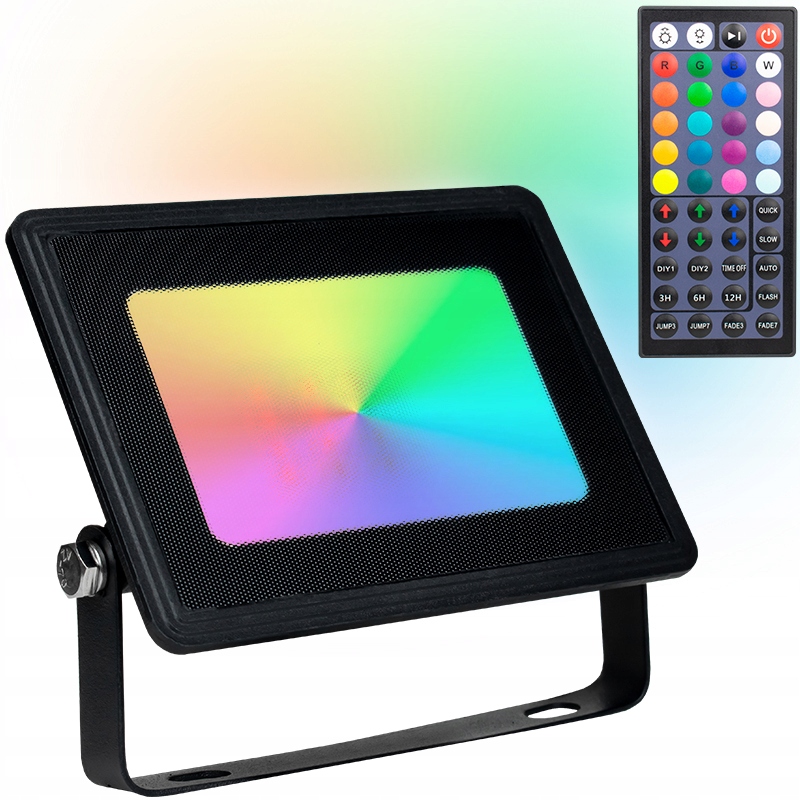 LAMPA LED RGB ZEWNĘTRZNA WODOODPORNA OGRODOWA ELEWACYJNA IP65 30W Z ...