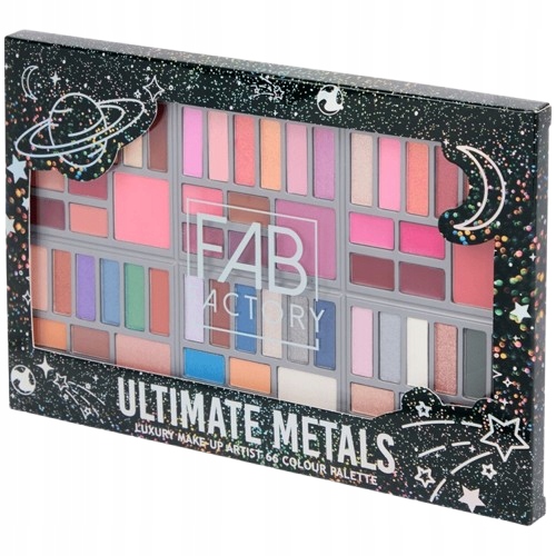 Fab Factory ULTIMATE METALS Paleta do makijażu 66 kolorów ...