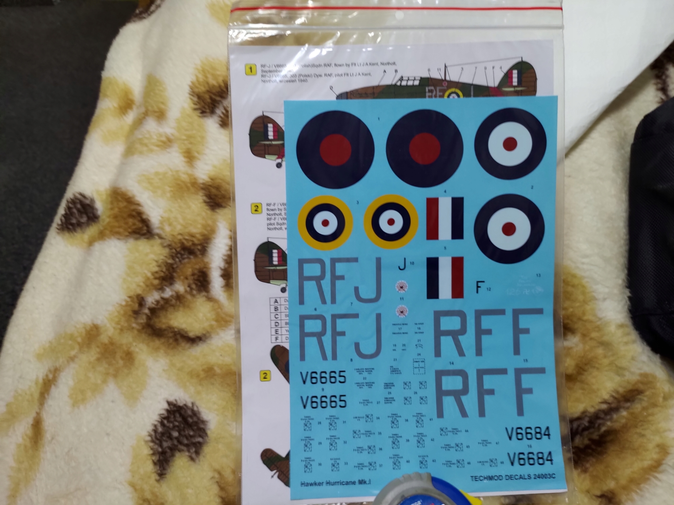 Kalkomania Techmod 24003C Hawker Hurricane Mk I 10646301728 - Allegro.pl