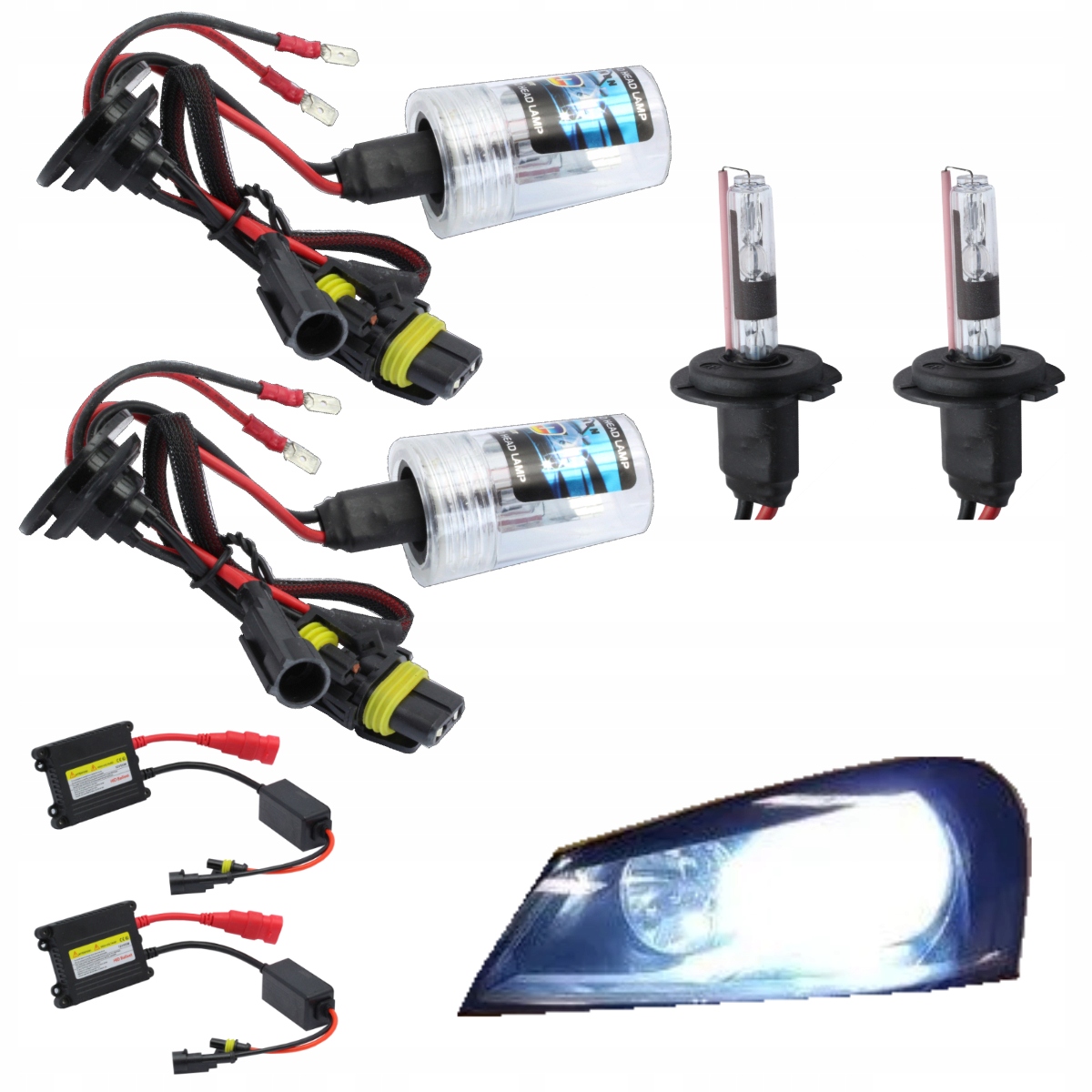 ZESTAW ŻARÓWEK H7 HID XENON KSENON ŻARNIKI 6000K 5905505721595 za 1543.21PLN z Brzezie - Allegro ...