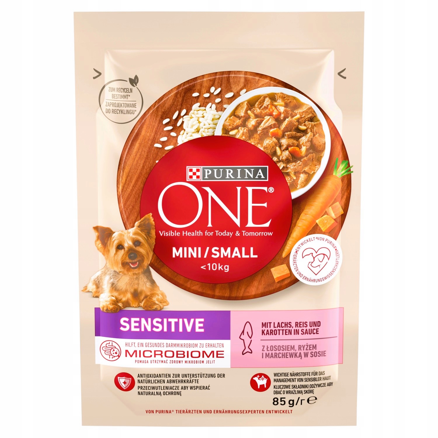 Purina One karma dla psa Mini/Small Sensitive 85g 14196303129 - Allegro.pl