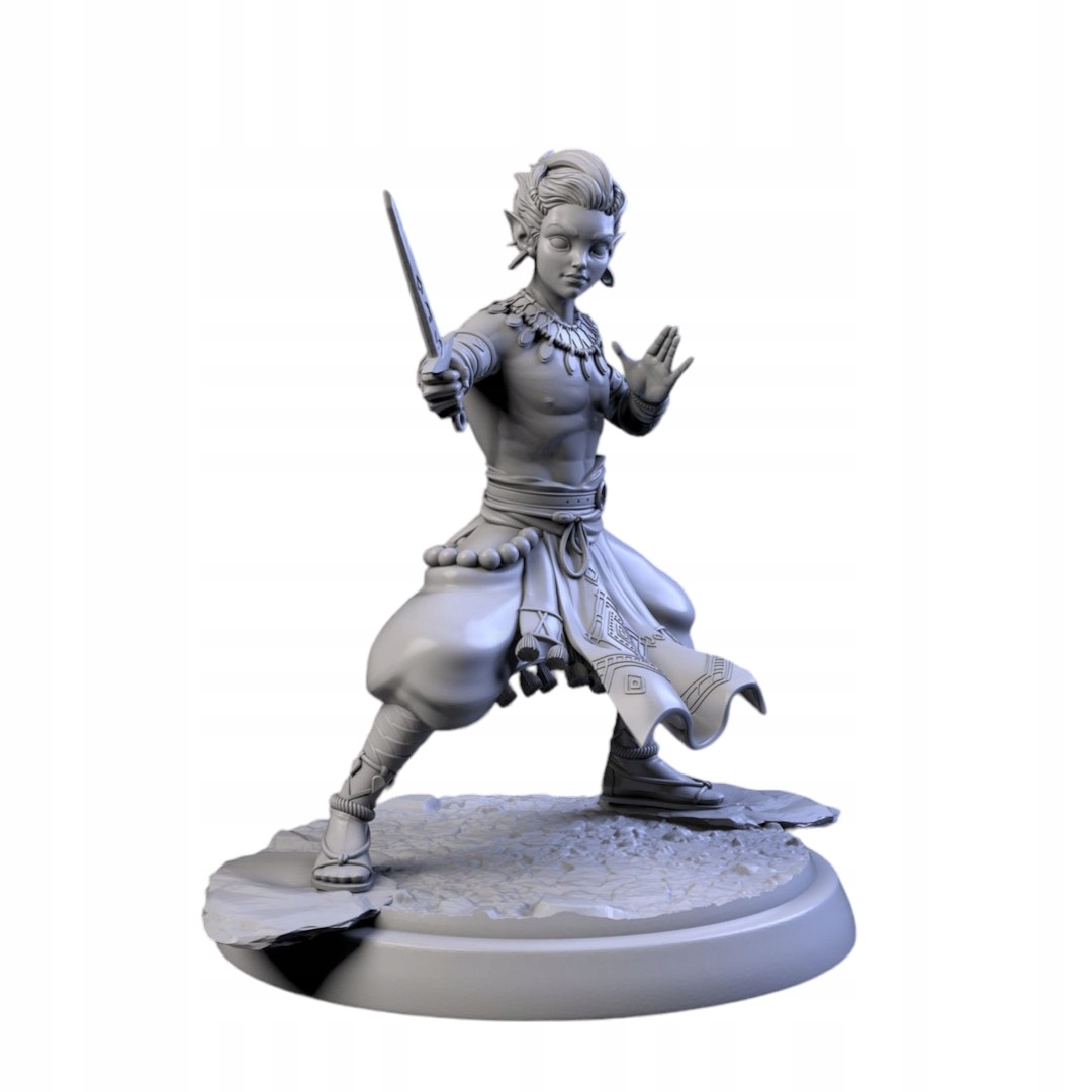 Halfling Monk niziołek mnich figurka rpg dnd D&D druk 3d 12k - Stan ...
