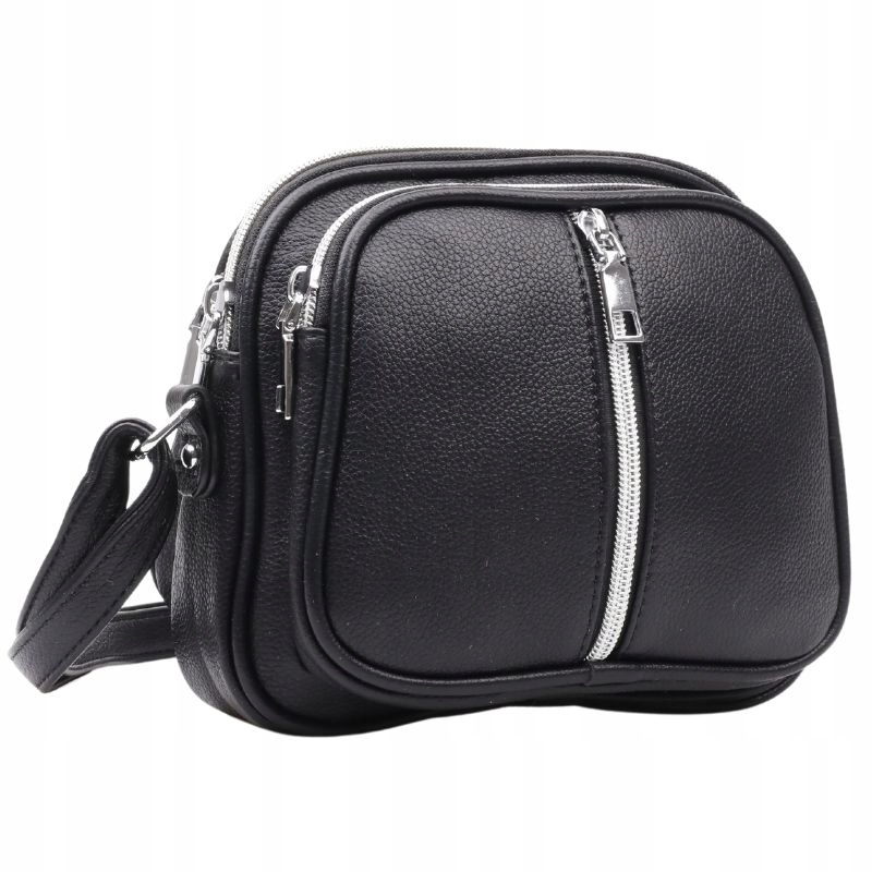 LISTONOSZKA TOREBKA DAMSKA TRZYKOMOROWA NA PASKU • Cena, Opinie • Listonoszki 14425299286 • Allegro