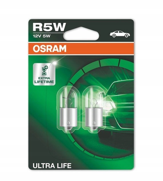 ŻARÓWKA 12V 5W BA15S OSRAM ULTRA LIFE 2SZT. BLISTE 4052899419384 za 4 ...