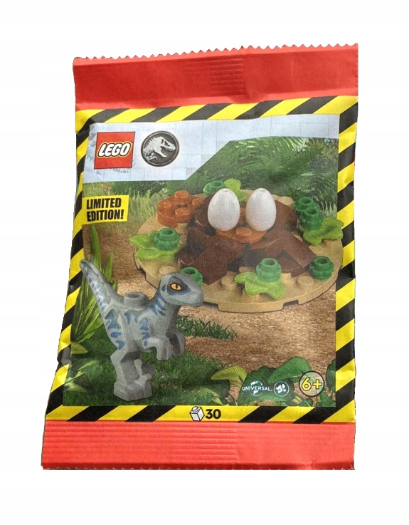 LEGO Jurassic World Minifigure Polybag - Raptor with Nest #122402 ...