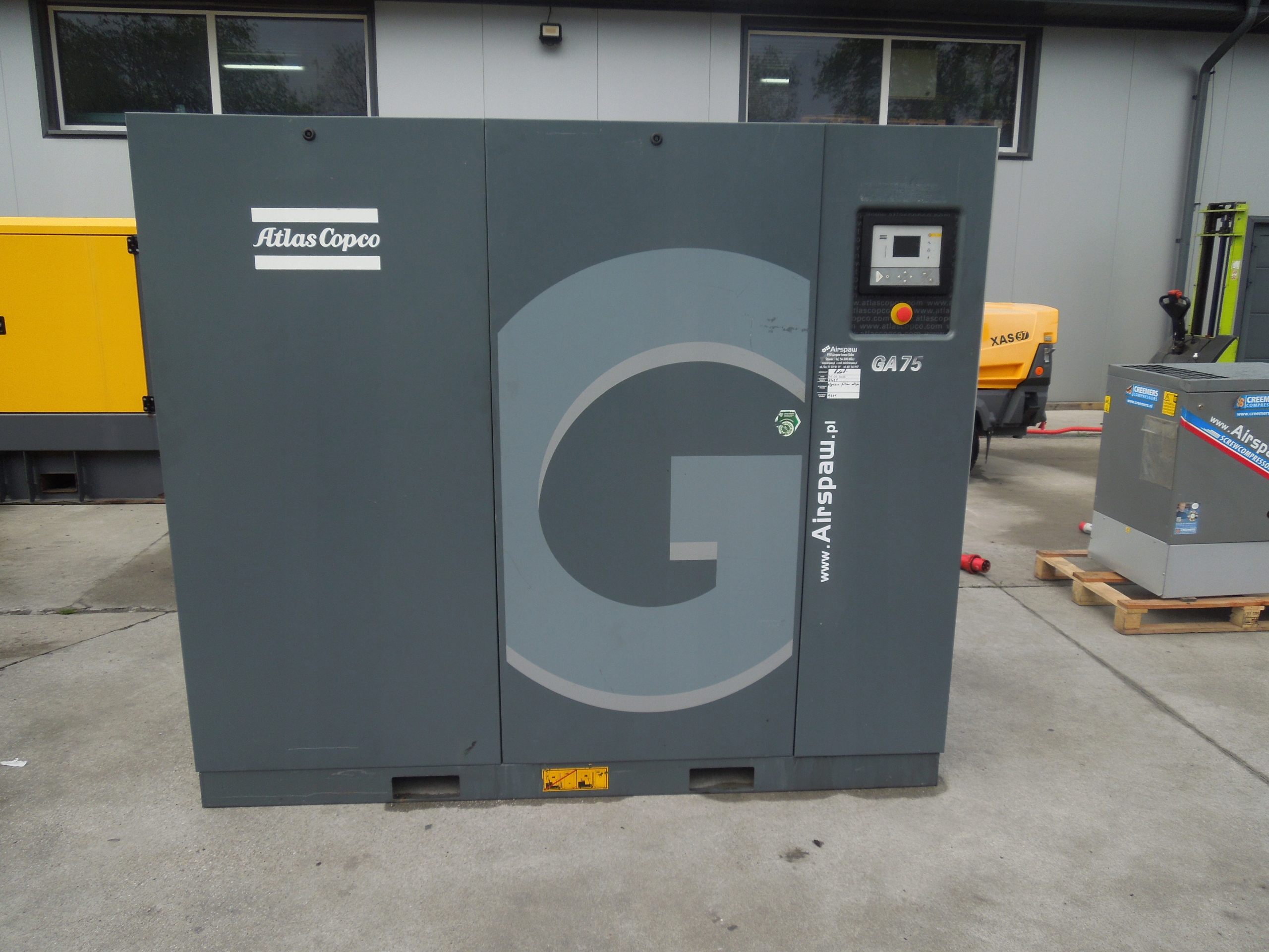 SPRĘŻARKA ŚRUBOWA ATLAS COPCO GA75 75Kw 2012r! 5901769687608 za z ...