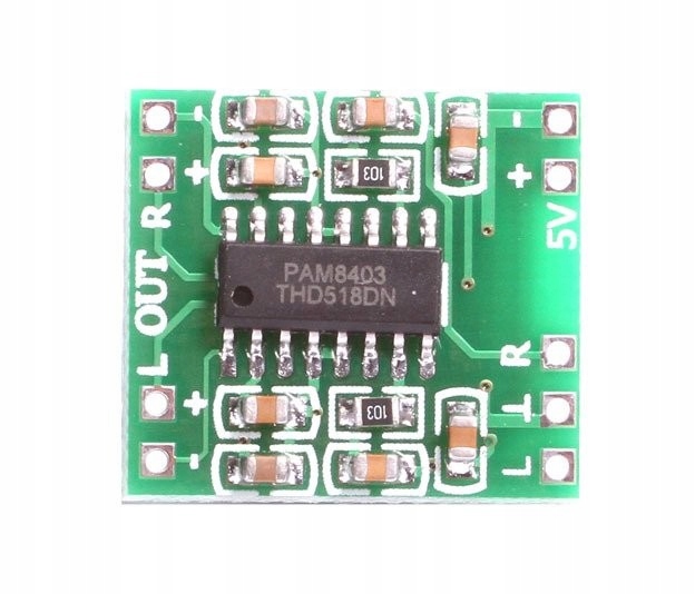 Moduł wzmacniacz audio PAM8403 2x3W - Sklep, Opinie, Cena w Allegro