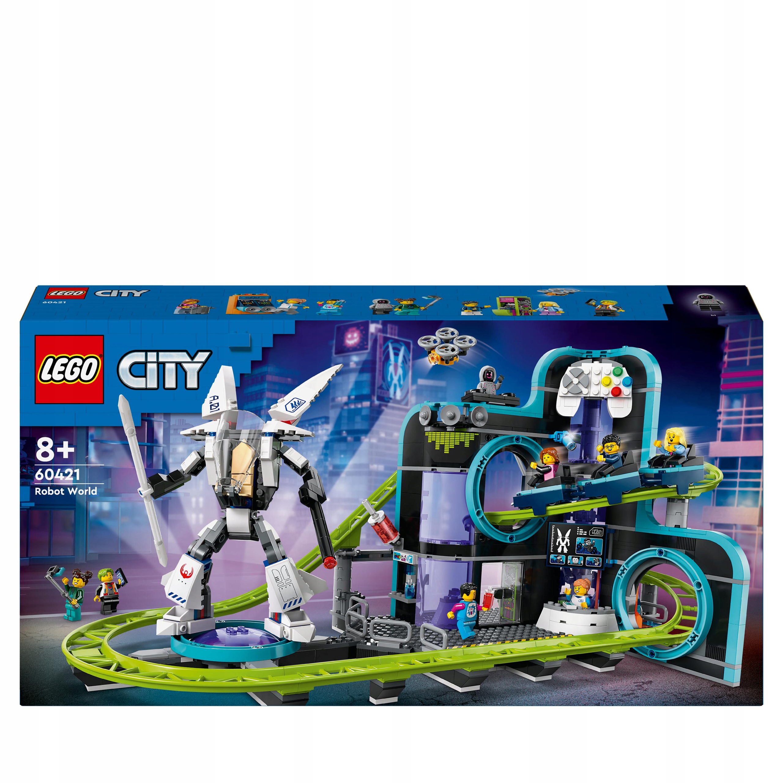 LEGO City 60421 Park Świat Robotów z rollercoasterem (5702017587257 ...