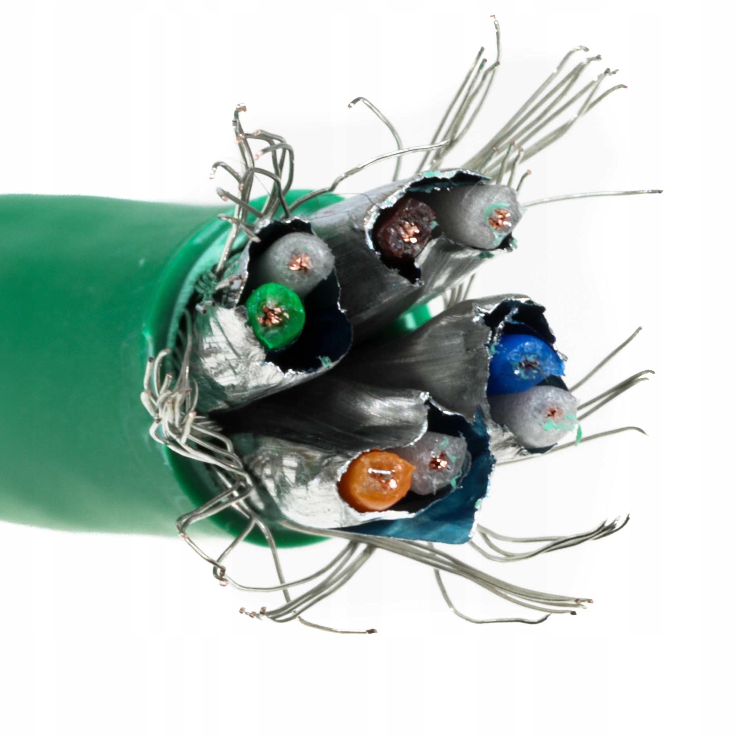 Telegartner Cat.7 S/ftp Lan Network Cable PVC Green 10m for PC ...