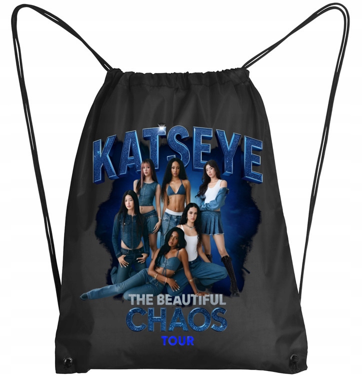 BATOH KATSEYE WOREK CHAOS K-POP PREMIUM ČERNÝ P359 za 264.00CZK - Allegro