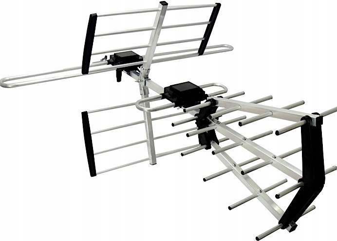 ANTENA KIERUNKOWA TV Telewizji NAZIEMNEJ COMBO VHF UHF DVB-T2 4K Filtr ...