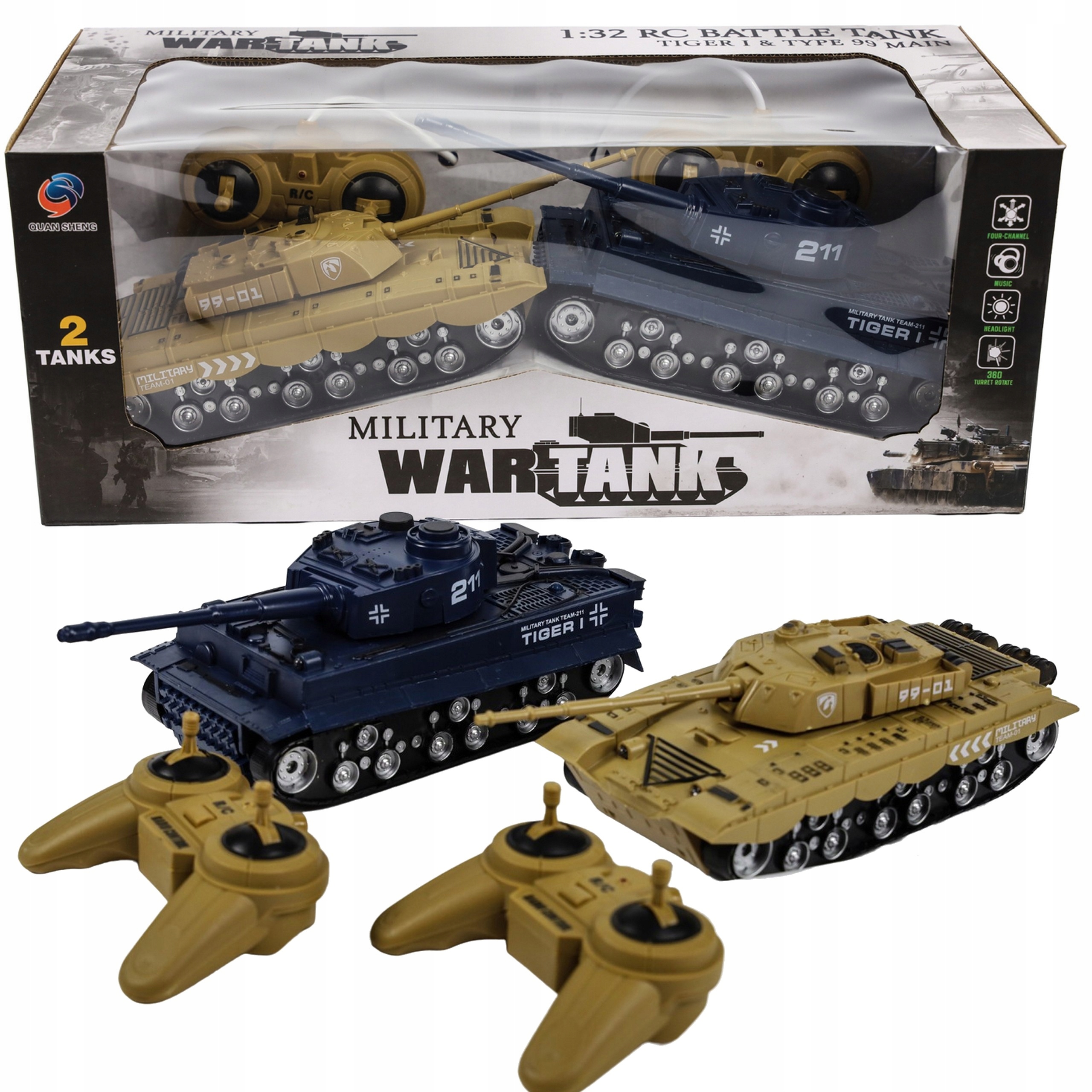 SADA BOJOVÝCH DIAĽKOVO OVLÁDANÝCH TANKOV NORIMPEX 1005211 za 20.39EUR ...