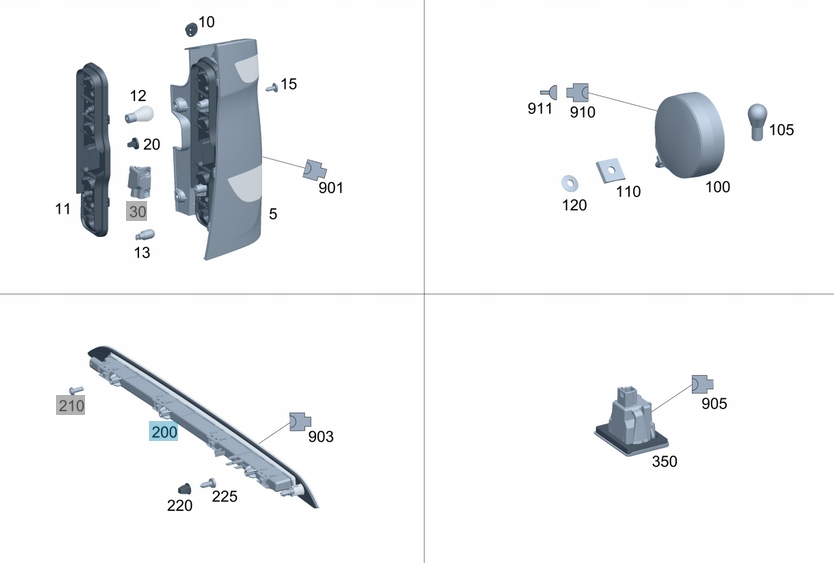 A4479060800 A4479060800 - Третій стоп-сигнал MERCEDES W447 VITO купить ...