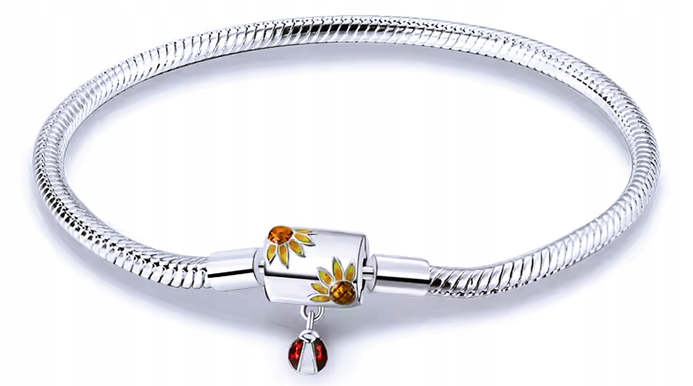 MD bransoletka do charms KWIATY słoneczniki słonecznik biedronka | 19 ...