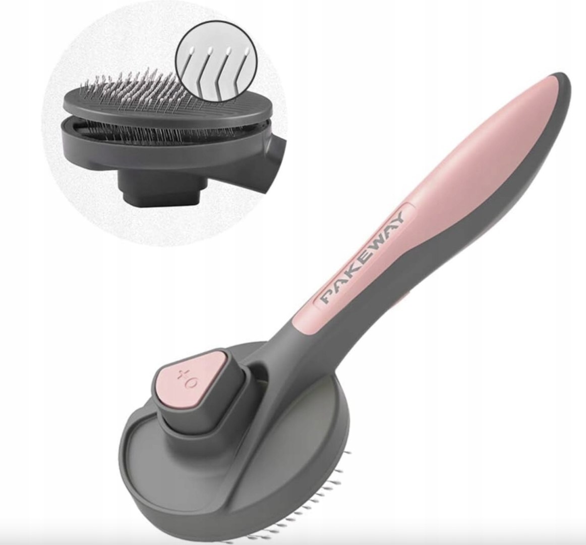 SAMOČISTICÍ KARTÁČ NA SRST PRO PSA KOČKU RŮŽOVÝ za 116 Kč - Allegro