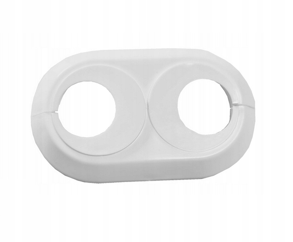 ROZETKA ROZETA DZIELONA PODWÓJNA FI 20 BIAŁA • Cena, Opinie - Allegro