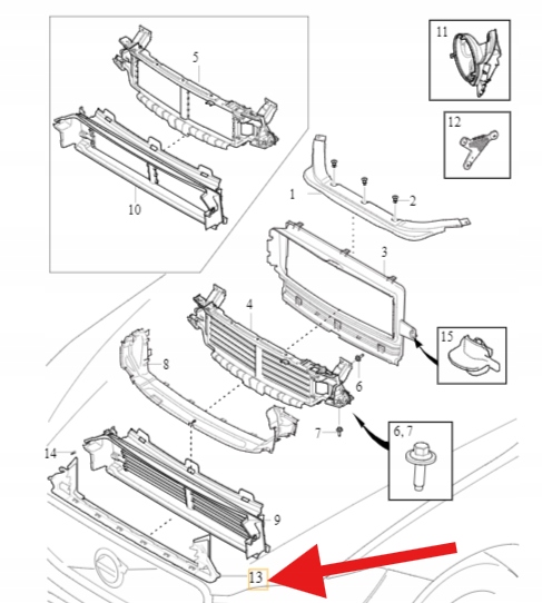 WLOT DOLNA KIEROWNICA POWIETRZA VOLVO XC60 2022- R-Design OE 32296082 ...