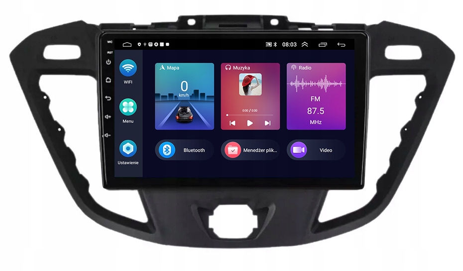 RADIO GPS ANDROID NAWIGACJA FORD TRANSIT CUSTOM 2012-21 CARPLAY 2GB ...