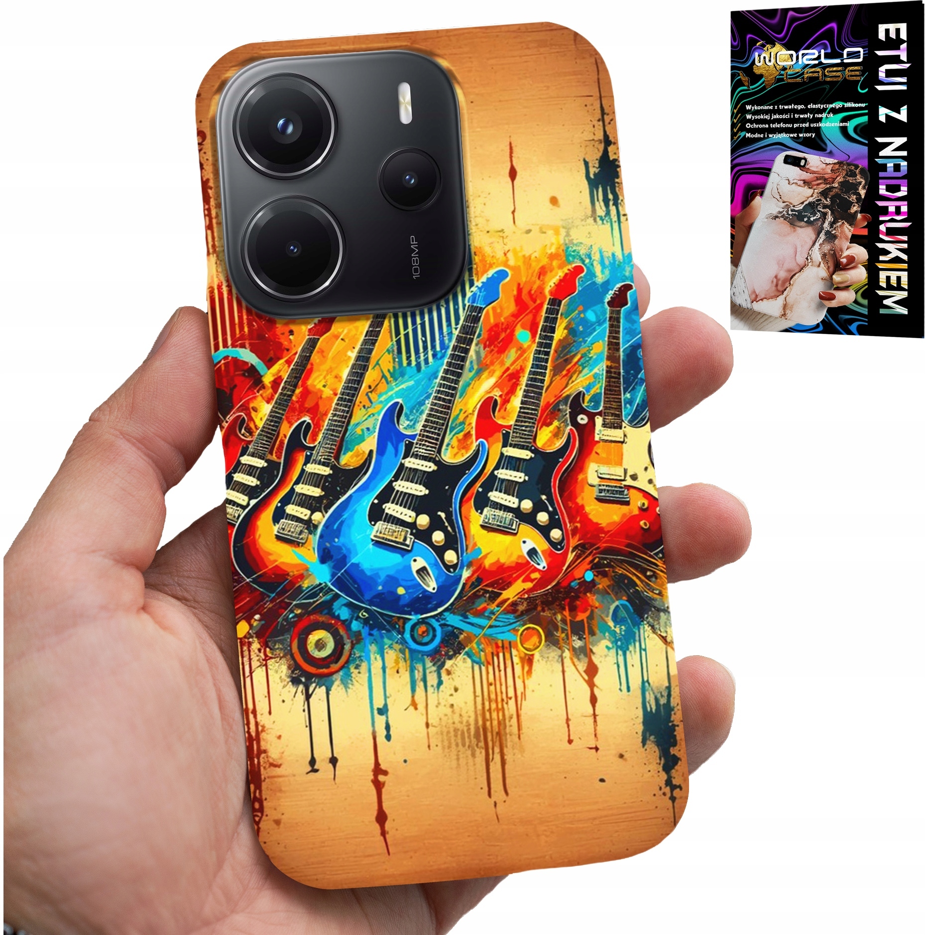 Púzdro / Obal na Xiaomi Note 14 4G - Elektrická Gitara, Rock and Roll ...