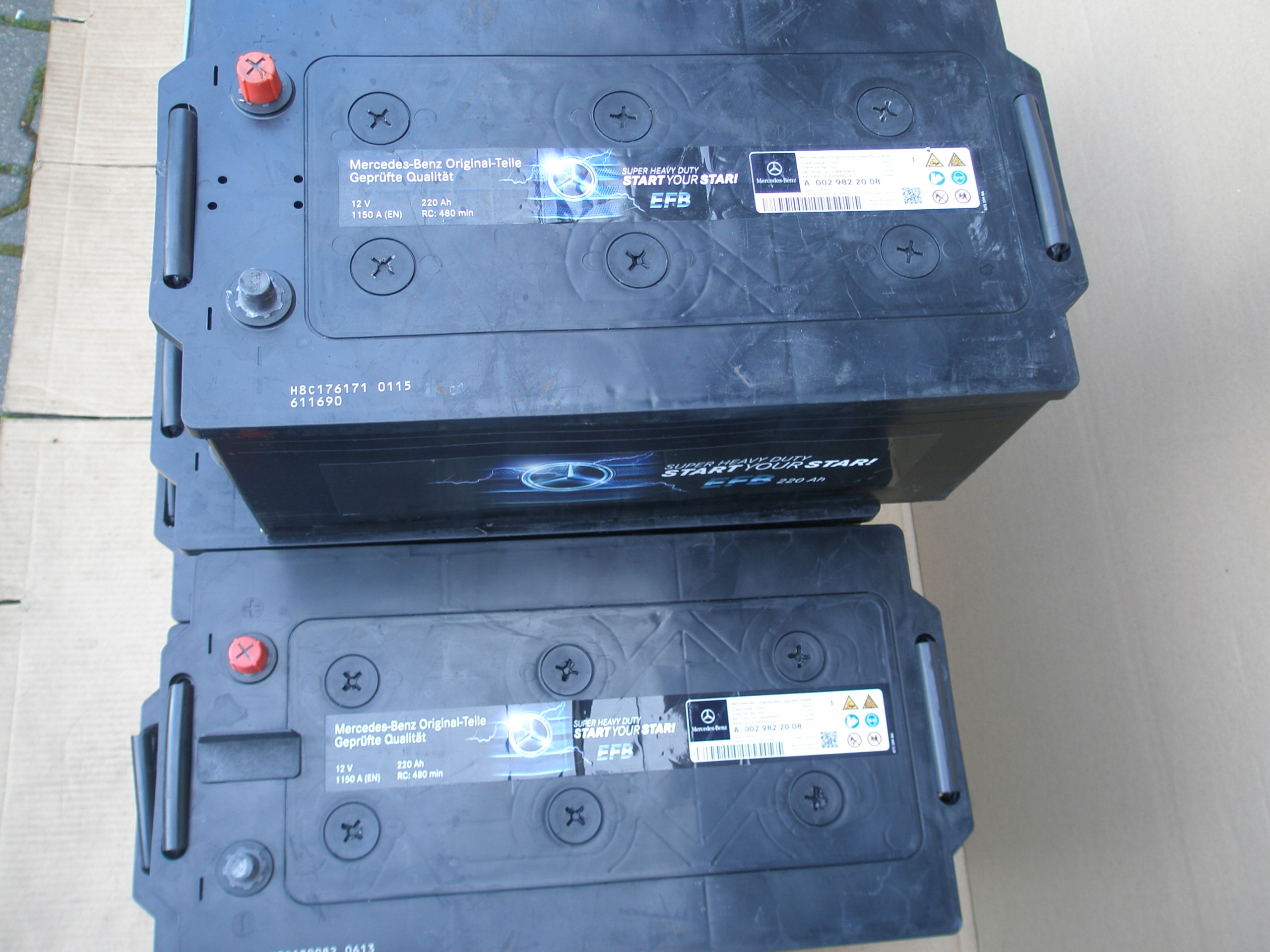 Akumulator 12V 220Ah 1150A EFB Bateria Varta Oryginał Mercedes ...