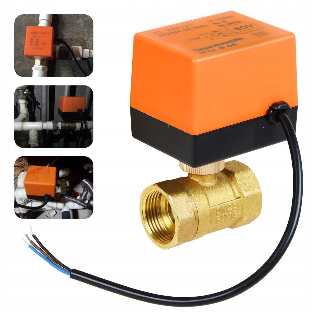 1 PALEC DN25 ELEKTROVENTIL KULOVÝ VENTIL MOTOR 220V za 534.00CZK - Allegro