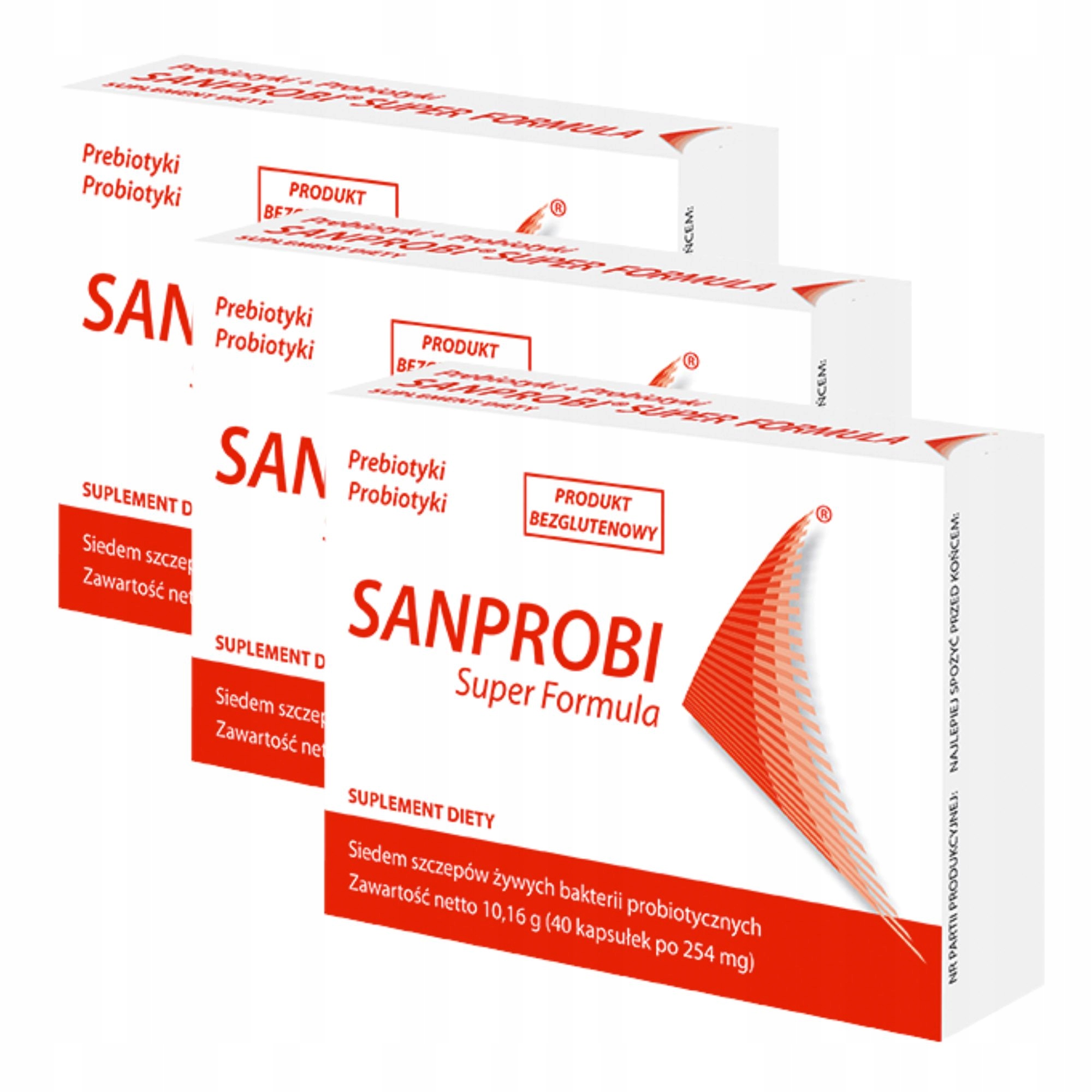 Probiotyk SANPROBI Super Formula inulina na jelita 40 kapsułek ...