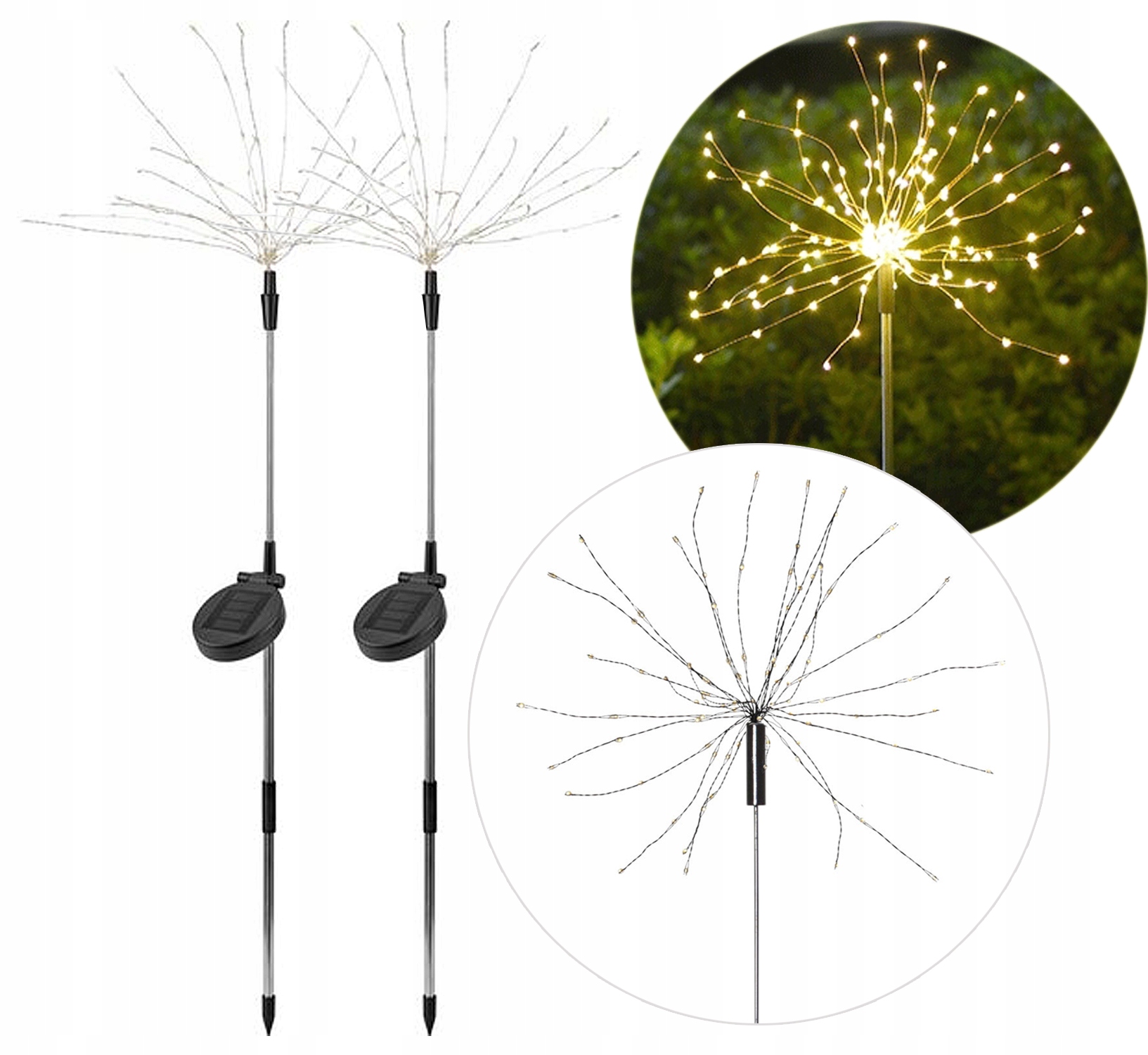 2x LAMPA OGRODOWA SOLARNA LED DRZEWKO DMUCHAWIEC (5906667761023) • Cena, Opinie • Wbijane ...