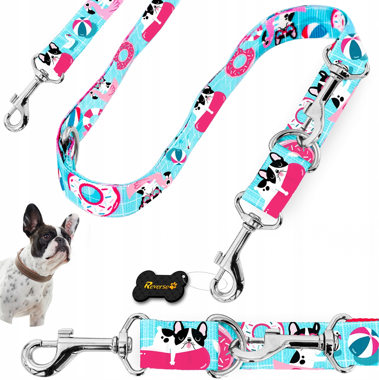 SMYCZ REGULOWANA dla Psa PRZEPINANA WE WZORY 3,2m 12467400598 - Allegro.pl