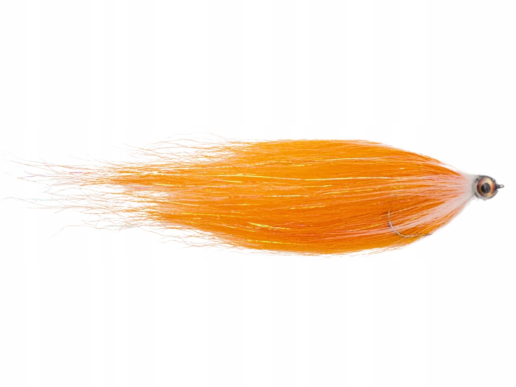 MUCHA SPINNINGOWA 25 CM RIOMES STREAMER SZCZUPAKOWY HAND-MADE ORANGE ...