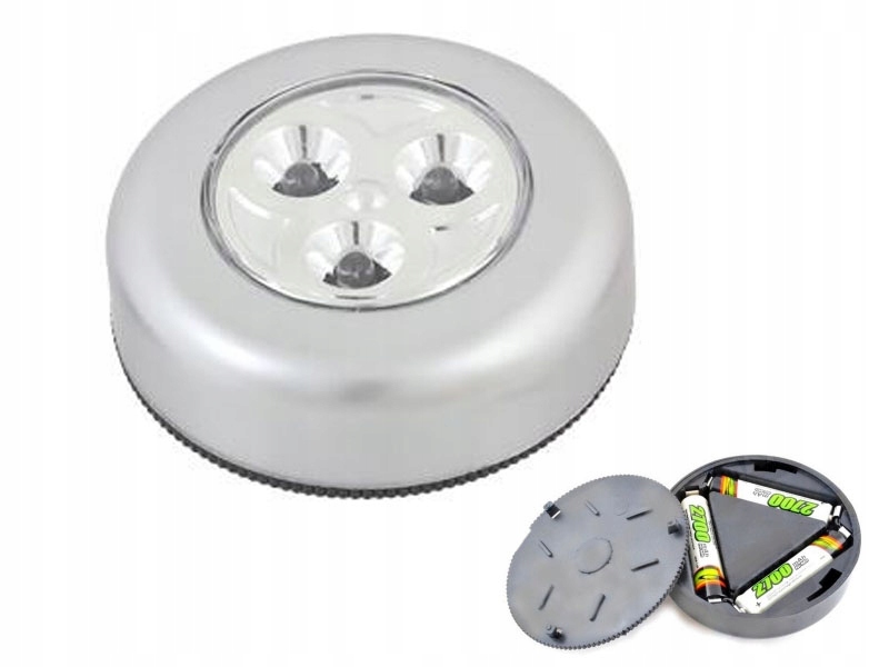 LAMPKA NA BATERIE SAMOPRZYLEPNA 3 DIODY LED LAMPA (5907621803469 ...