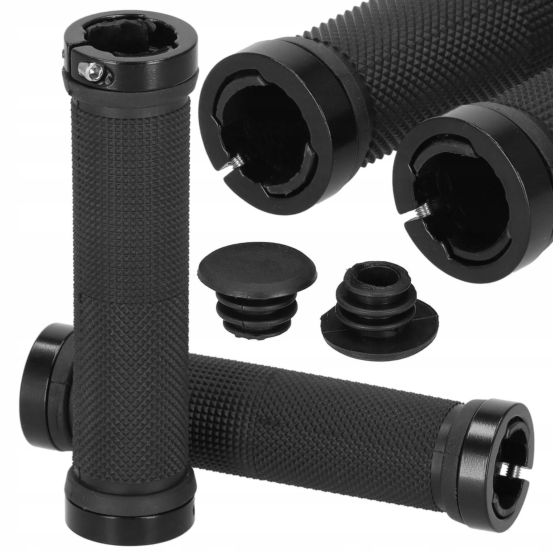 CHWYTY GRIPY NAKŁADKI ROWEROWE RĄCZKI DO KIEROWNICY ROWERU ...