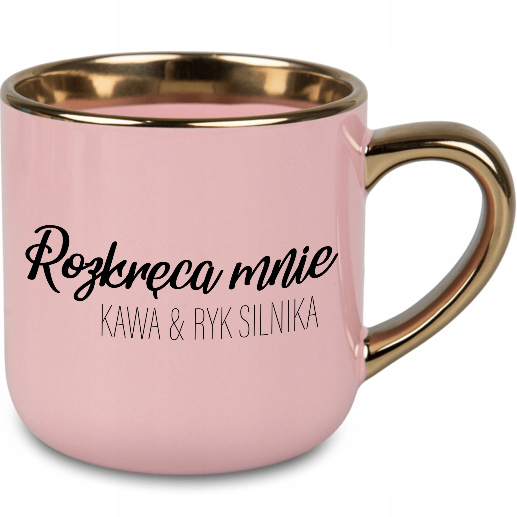 Hrnček MAXI Ružové zlaté ucho Rant KAWA & RYK MOTORA Hit Darček do ...