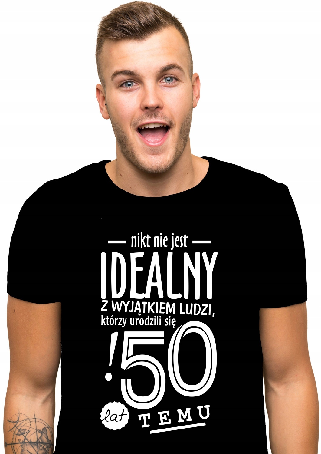 Koszulka POMYSŁ NA 50 URODZINY 50 LAT prezent PIĘDZIESIĄTKA ...