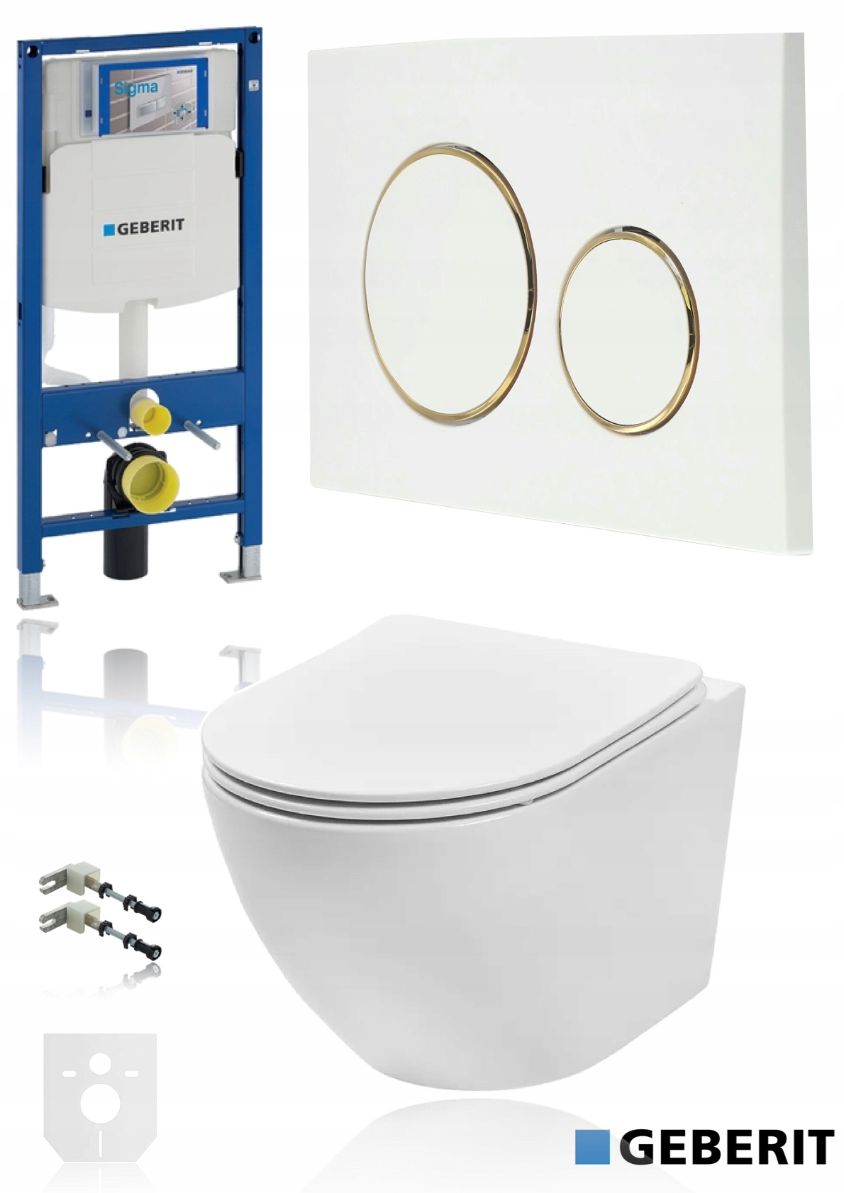 GEBERIT SIGMA stelaż WC podtynkowy BIAŁY ZŁOTY GOLD MISKA ZESTAW WC ... GEBERIT SIGMA stelaż WC podtynkowy BIAŁY ZŁOTY GOLD MISKA ZESTAW WC ...