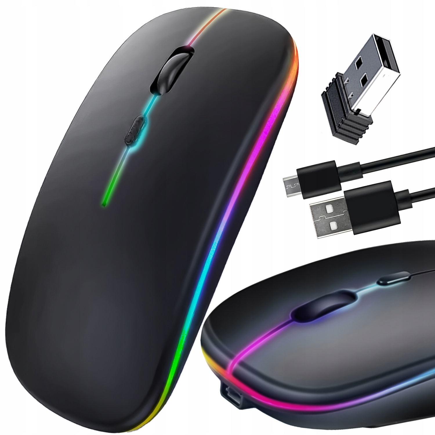 Myszka Bluetooth Płaska - Niska cena na Allegro