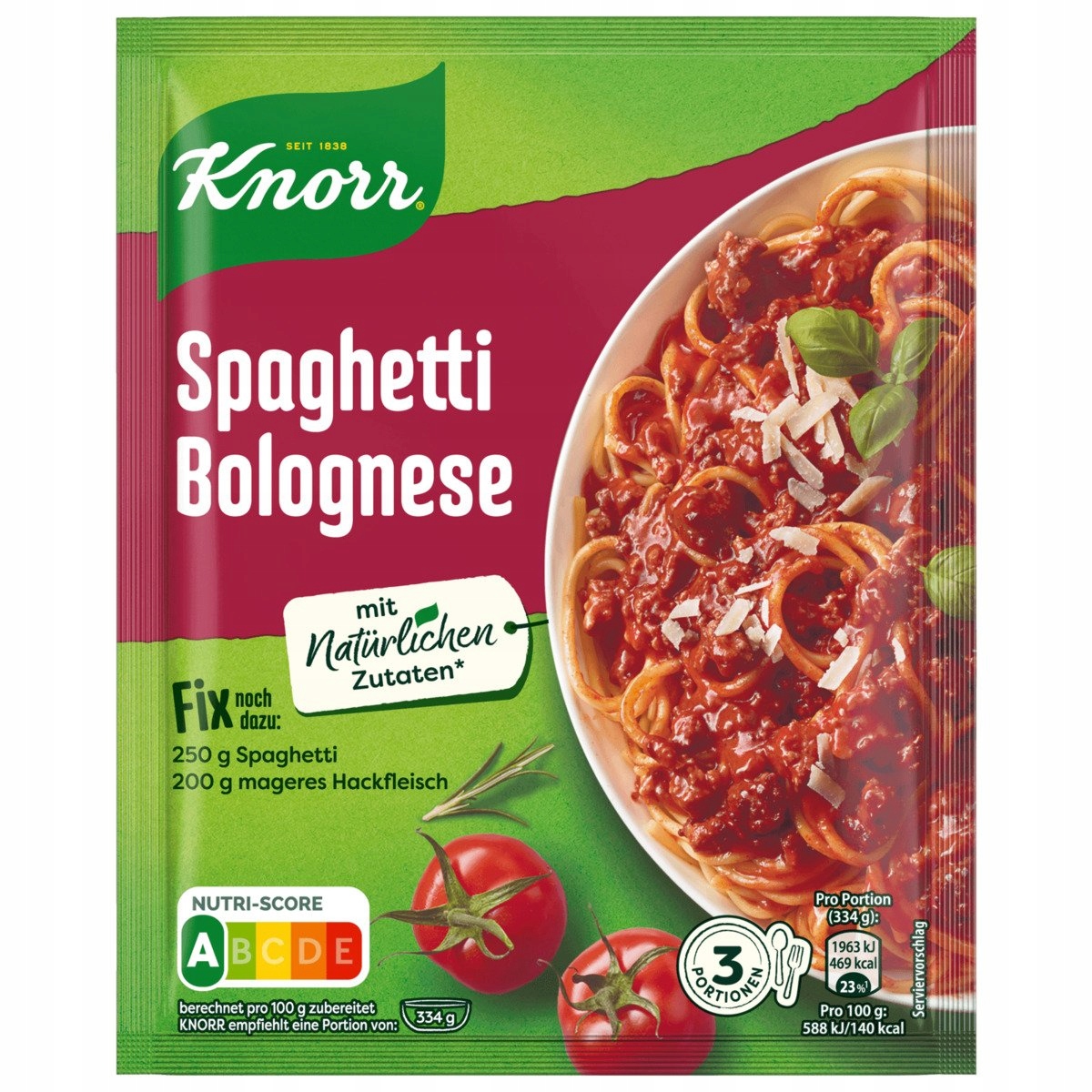 Knorr Fix Spaghetti Bolognese 40 g DE - porównaj ceny - Allegro.pl