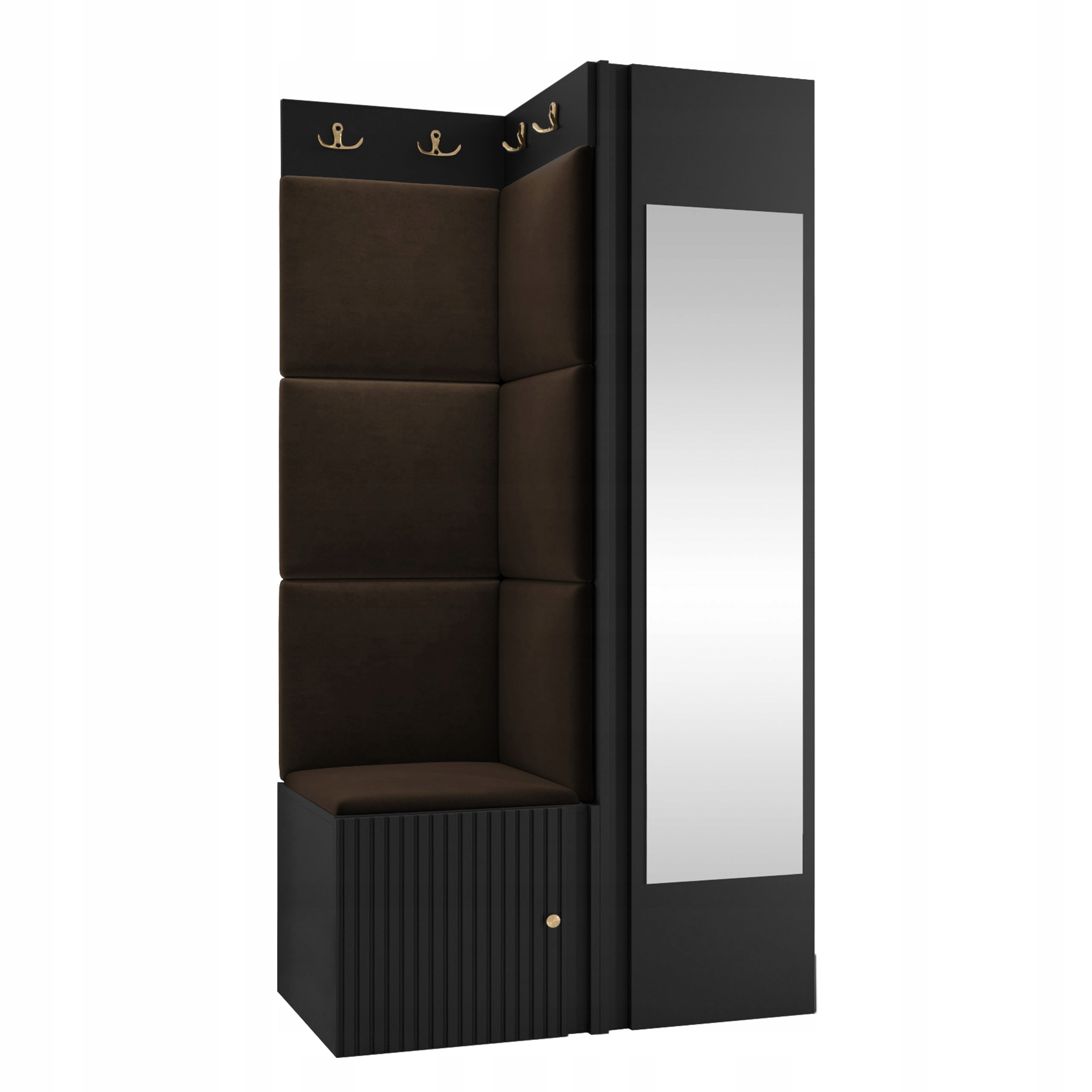 Garderoba Mirjan24 Ryfel Slim 82 x 186 x 46 cm czarny (5903211230738 ...