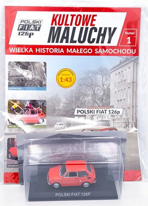 Polský Fiat 126p Kultové batolata #1 1:43 Hachette za 203.00CZK - Allegro