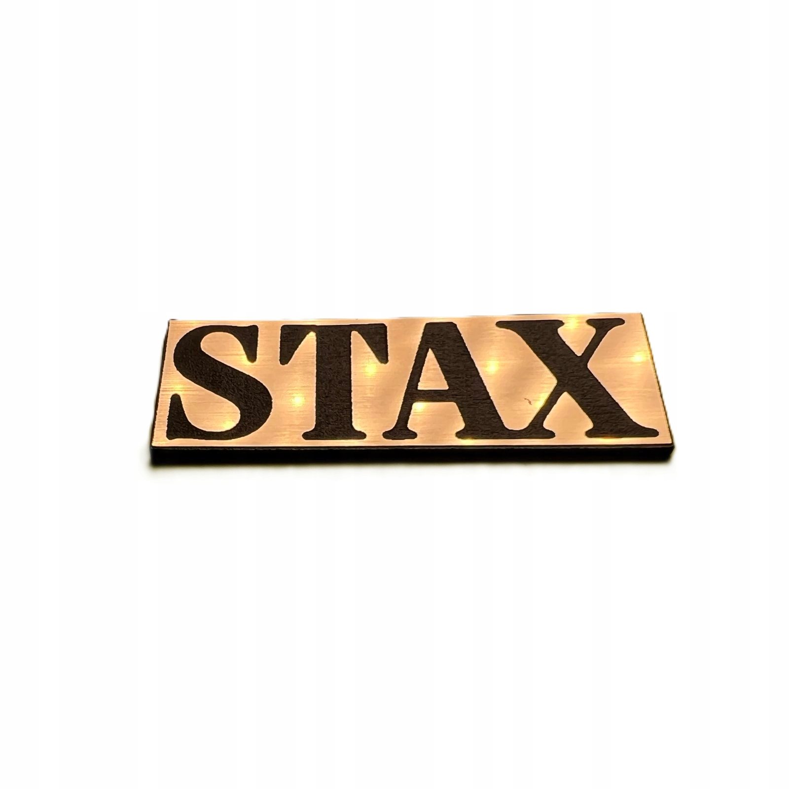 STAX 45x16mm zlatý emblém Nálepka Logo Znak Symbol náhrada, • Ceny ...