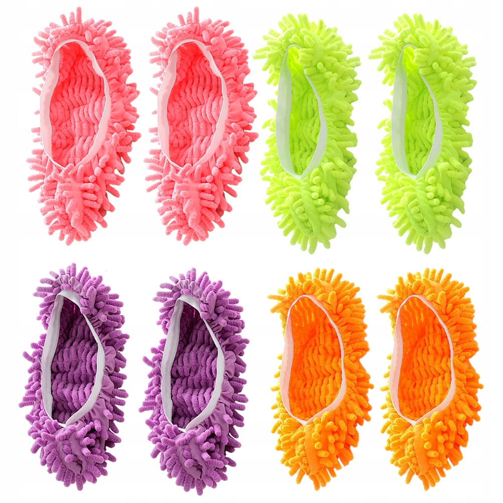 12 szt Kapcie Mopem Z Włókna Kurzu Skarpetki Stop 14758011719 - Allegro.pl