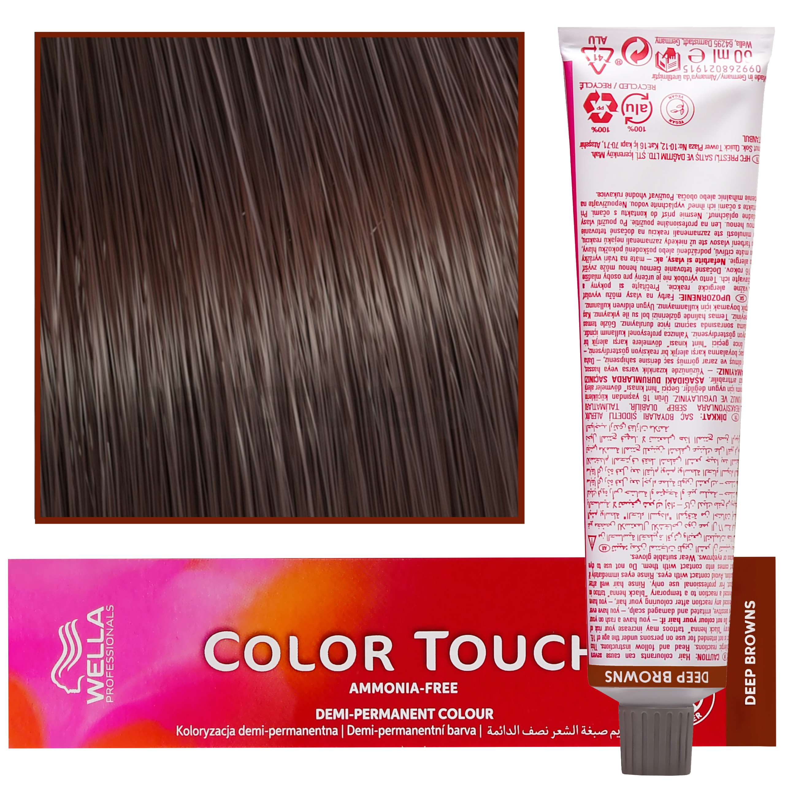 Profesjonalna Trwała Farba do koloryzacji Wella Color Touch 60ml 5/73 ...