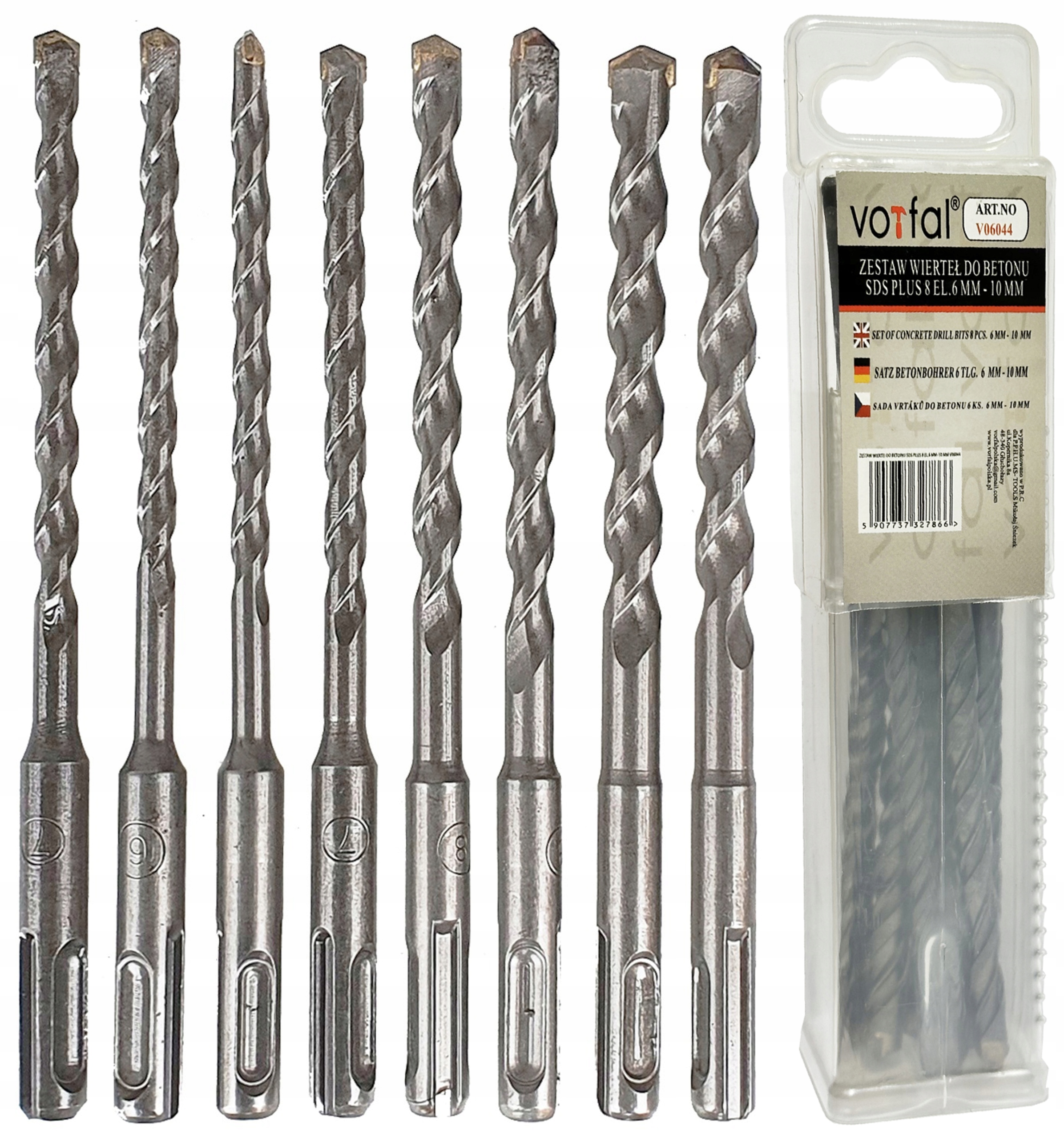WIERTŁA DO BETONU SDS PLUS ZESTAW WIERTEŁ 8 SZT (5907737327866) • Cena ... WIERTŁA DO BETONU SDS PLUS ZESTAW WIERTEŁ 8 SZT (5907737327866) • Cena ...