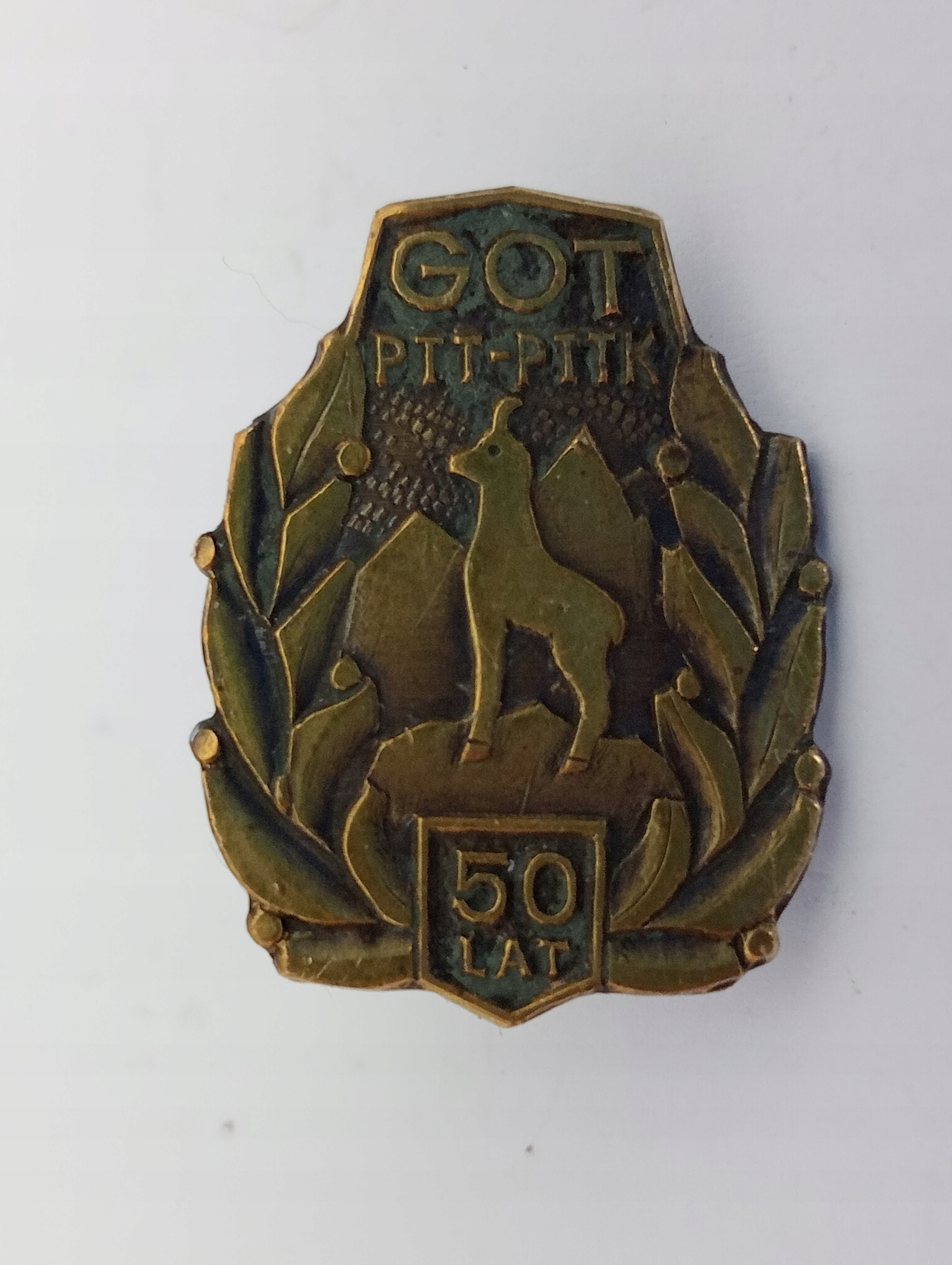 PRZYPINKA ODZNAKA PTTK GOT PTT-PTTK 50 LAT PRL - 15797485912 - Allegro.pl